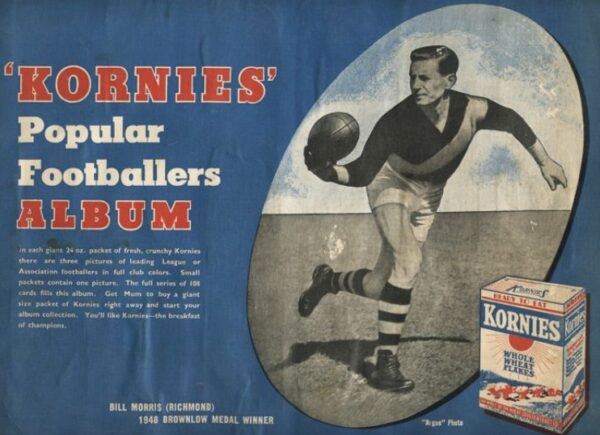 1949 Kornies VFL football cigarette cards price guide - Footy Card Guide