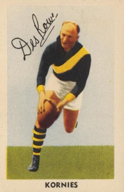 1952 Kornies VFL football cigarette cards price guide - Footy Card Guide